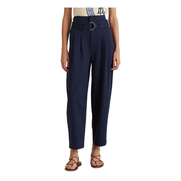 Lauren Ralph Lauren | Pants & Jumpsuits | Lauren Ralph Lauren Womens Navy Cropped Wide Leg ...